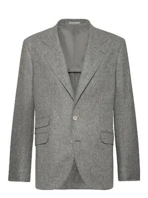Brunello Cucinelli Deconstructed Cavallo Blazer - Light Grey