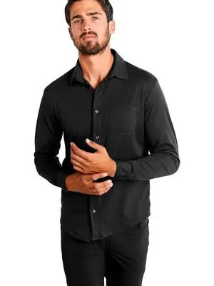 Anatomie Nick Piquet Button Down Shirt - Black