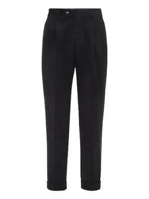 Brunello Cucinelli Corduroy Trousers Charcoal