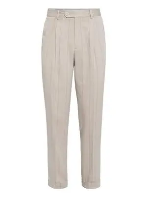 Brunello Cucinelli Leisure Fit Pleated Trousers - Ivory