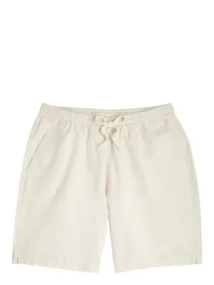 Universal Works Simple Linen-blend Shorts - Ecru