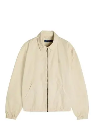Polo Ralph Lauren Logo-Embroidered Cotton Jacket Beige