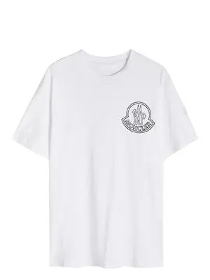 Moncler New Badge Logo-print Cotton T-shirt - White