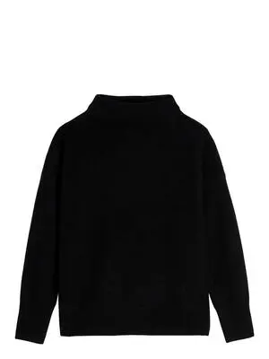 Vince Funnel-neck Cashmere Jumper - Black