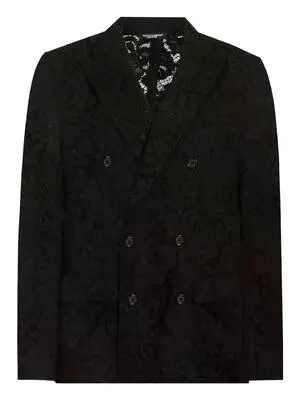 Dolce & Gabbana Sicilia Double-breasted Blazer - Black