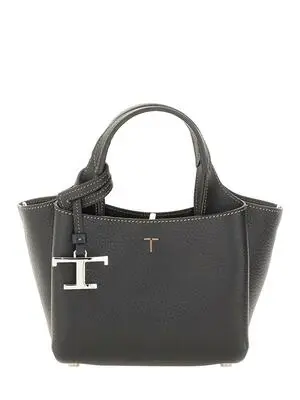 TOD'S Micro Leather Bag - Black