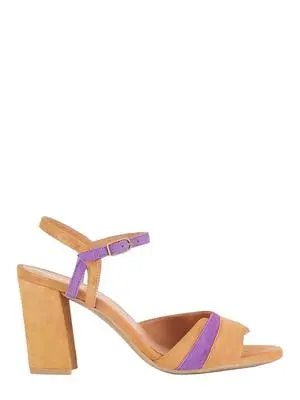 Geox 80mm Open-toe Block Heel Sandals - Brown