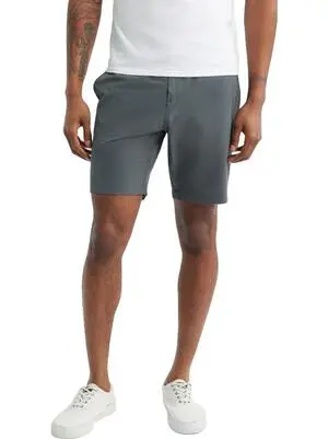 ROARK Hytide Flat Front Hybrid Performance Shorts - Charcoal