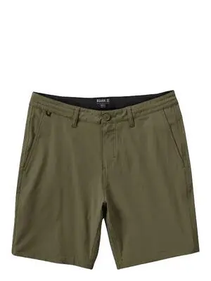 ROARK Hytide Flat Front Hybrid Performance Shorts - Military