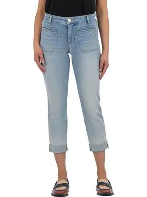 Kut From The Kloth Amy Welt Pocket Crop Jeans - Valor