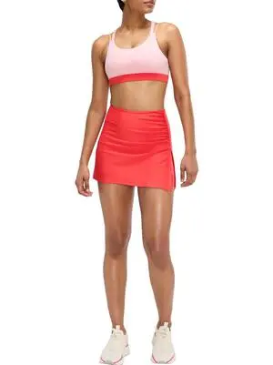 PELOTON Endurance Light Ruched Skort Hibiscus