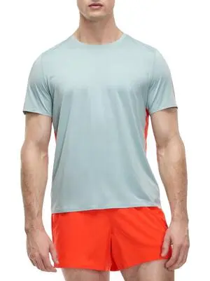PELOTON Interlock Bonded Short Sleeve - Blue Fog