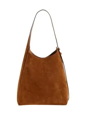 Tory Burch Suede Hobo Bag - Caramel