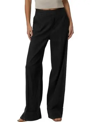 Kut From The Kloth High-waist Wide Leg Ankle Pants - Black