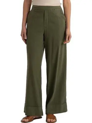Kut From The Kloth High-waist Wide Leg Ankle Pants - Dill