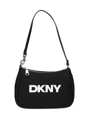 Dkny Logo-print Shoulder Bag - Black