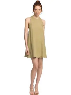 MONLICIA Calia Mini Linen Dress - Light Green