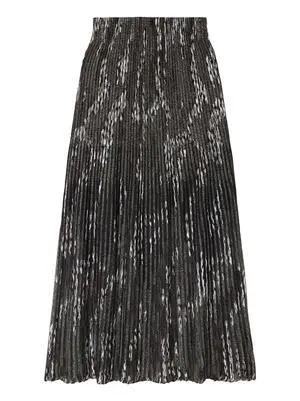 Missoni Striped Metallic Jacquard-knit Maxi Skirt - Black