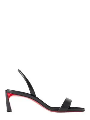 CHRISTIAN LOUBOUTIN O Condora 55 Leather Slingback Sandals - Black