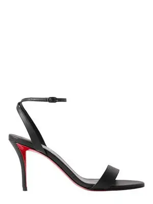 CHRISTIAN LOUBOUTIN Miss Z 80 Leather Sandals - Black