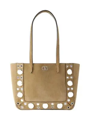 VALENTINO Nellcôte Mini Embellished Suede Tote