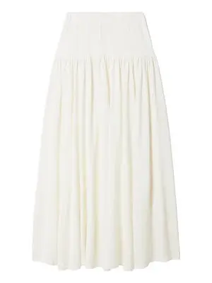 Loulou De Saison Romy Knitted Maxi Skirt - Ivory