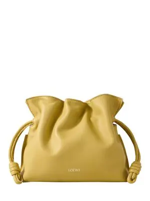 Loewe Flamenco Mini Leather Clutch - Yellow