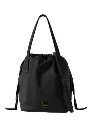 Khaite Rory Leather-trimmed Bucket Bag - Black