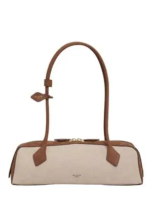Alaïa ALAÏA Le Teckel Medium Canvas Bag Neutral