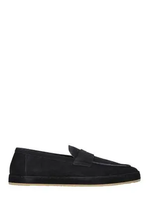 Brunello Cucinelli Suede Loafer Sneakers Navy