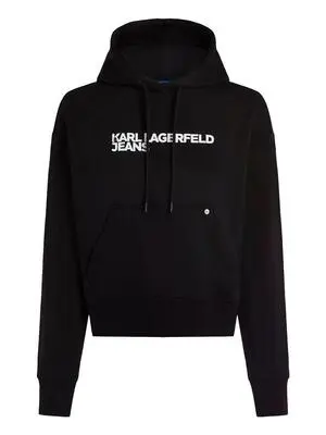 Karl Lagerfeld Logo-print Hoodie - Black