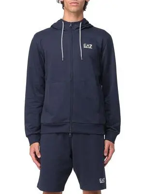 EA7 Full Zip Hooded Sweatshirt - Blue