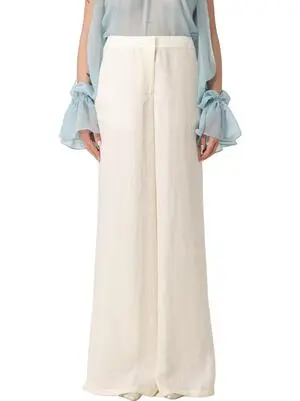 Blumarine Wide Leg Pants - White