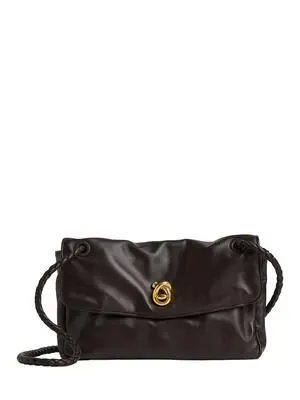Bottega Veneta Lambskin Leather Shoulder Bag Fondant