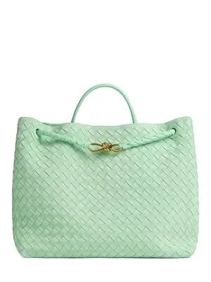 BOTTEGA  VENETA Large Intrecciato Andiamo Top-handle Bag - Wasabi