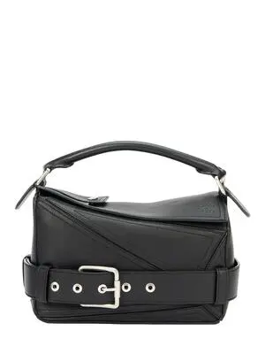 Loewe Puzzle Biker Top-handle Bag - Black
