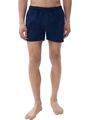 AUTO-REPLY Solid Sebastian Swim Trunks - Lapis