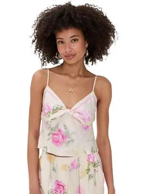 LoveShackFancy Emeraine Top - Sunlit Rose