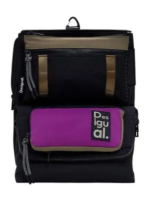 Desigual Voyager Nylon Convertible Crossbody Bag - Black