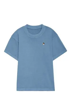 DALIX Astronaut Heavyweight Pigment Dye Tee - Pebble Blue