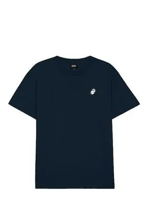 DALIX Ghost Mode Heavy Weight Cotton Tee - Navy
