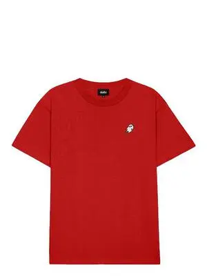DALIX Ghost Mode Heavy Weight Cotton Tee - Red