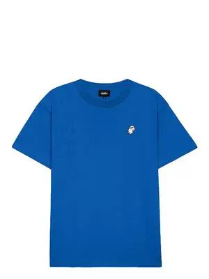 DALIX Ghost Mode Heavy Weight Cotton Tee - Royal Blue