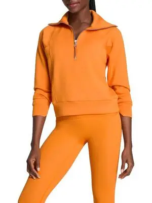 Spanx Airessentials Half Zip Sweatshirt Monarch