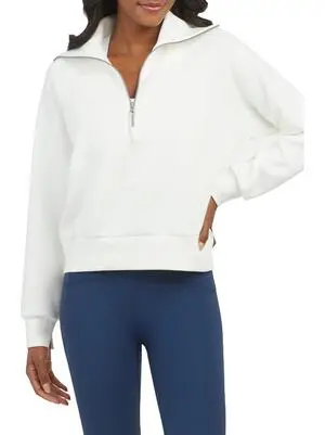 Spanx Airessentials Half Zip Sweatshirt Powder