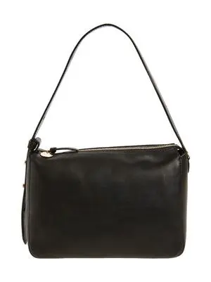 Clare V. Fleurine Leather Shoulder Bag - Black