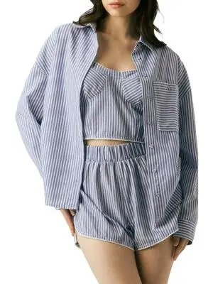 BLANKNYC Stripe Button-Up Shirt