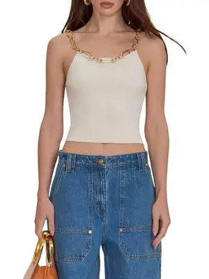 Cult Gaia Kassandra Chain Strap Camisole - Off White