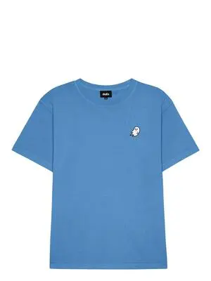 DALIX Mens Ghost Midweight Garment Dye Tee Blue
