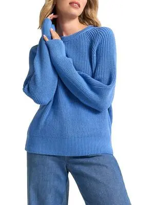 Matty M. Pepper Pullover Sweater - French Blue